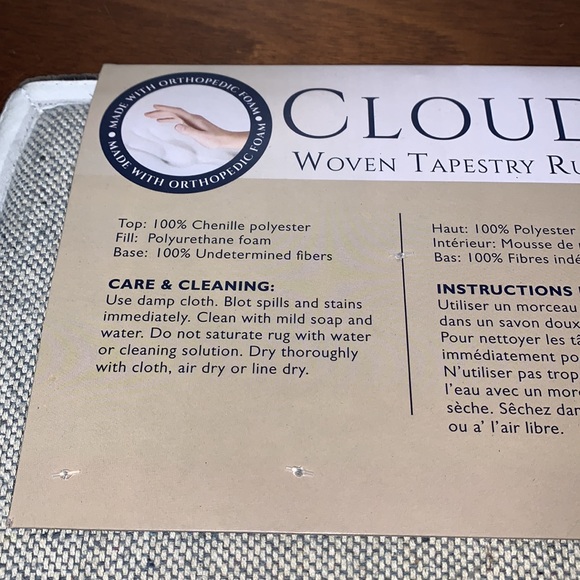 Cloudwalk | Other | Cloudwalk Orthopedic Foam Woven Accent Rug Mat ...